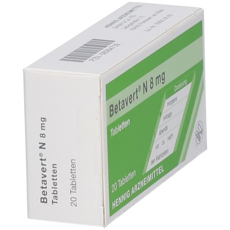 Betavert® N 8 mg 20 St mit dem E-Rezept kaufen - Shop Apotheke