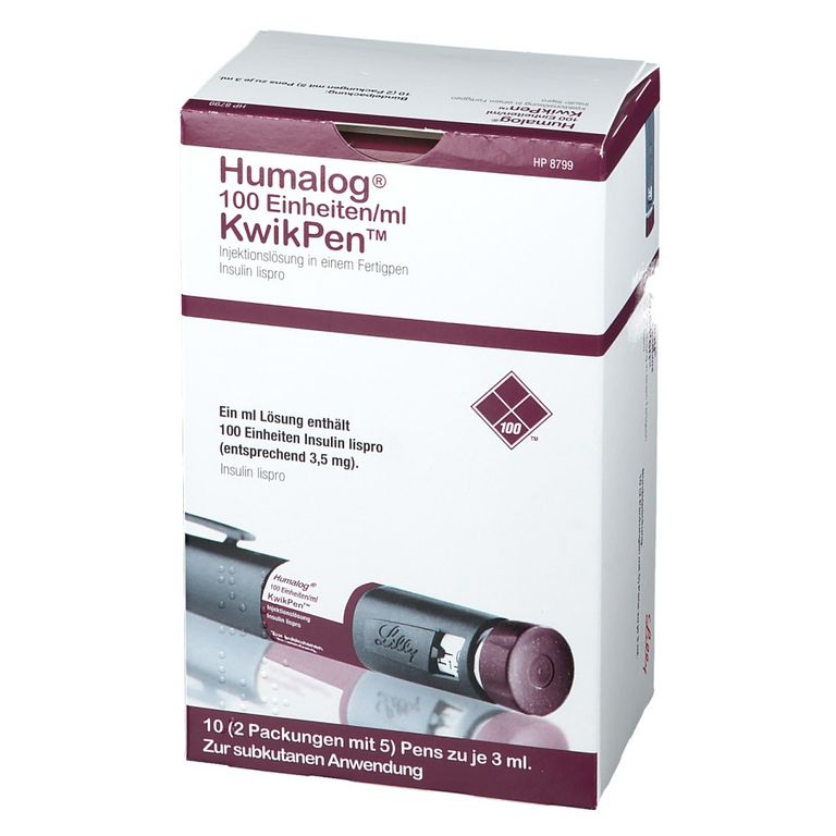 Humalog® 100 Einheiten/ml KwikPen™ 10 St mit dem E-Rezept kaufen - Shop Apotheke