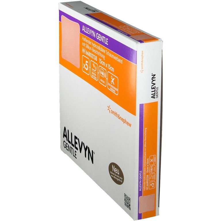 ALLEVYN® Gentle steril 15 x 15 cm 5 St - Shop Apotheke