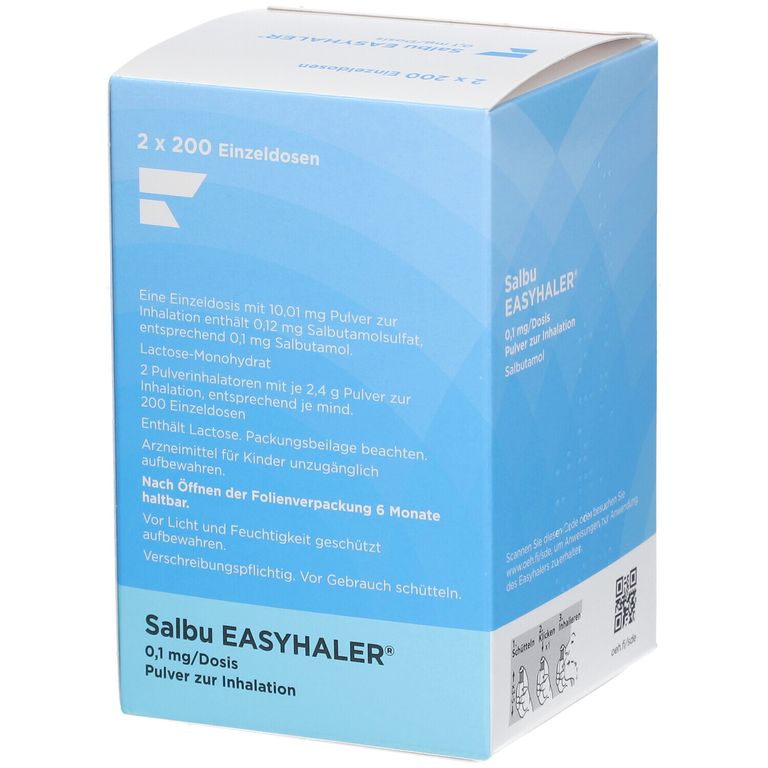 Salbu Easyhaler® 0,1 mg/Dosis 2 St mit dem E-Rezept kaufen - Shop Apotheke