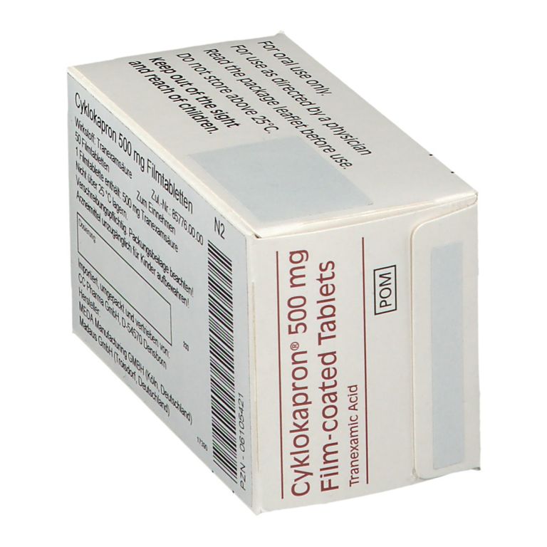 Cyklokapron 500 mg 50 St mit dem E-Rezept kaufen - Shop Apotheke