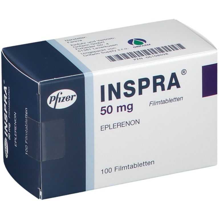 Inspra 50 mg 100 St mit dem E-Rezept kaufen - Shop Apotheke