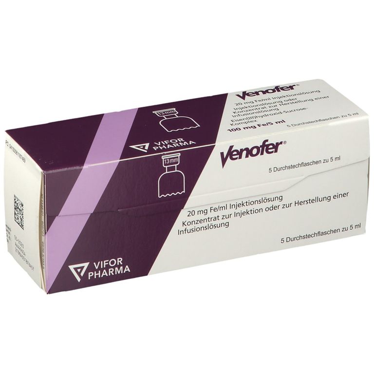 venofer® 20 mg 5x5 ml mit dem E-Rezept kaufen - Shop Apotheke