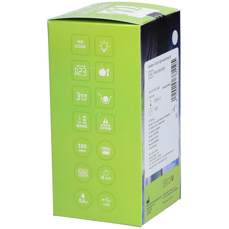 Wellion Calla Light Weiß Blutzuckermessgerät - 1 Set, mg/dL 1 St - Shop ...
