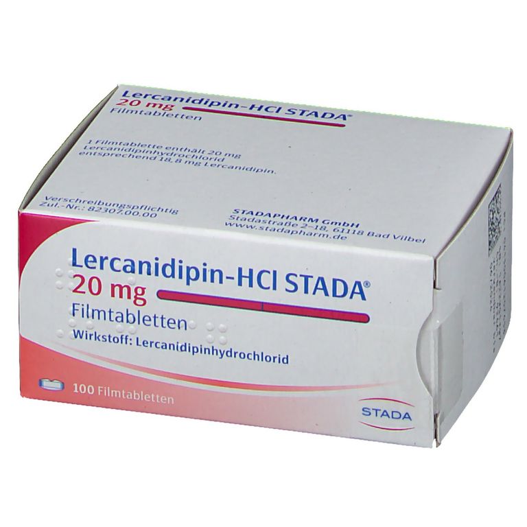 Lercanidipin-HCL STADA® 20 mg 100 St mit dem E-Rezept kaufen - Shop ...