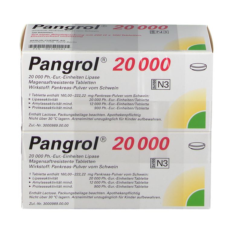 Pangrol® 20000 Filmtabletten 200 St - Shop Apotheke