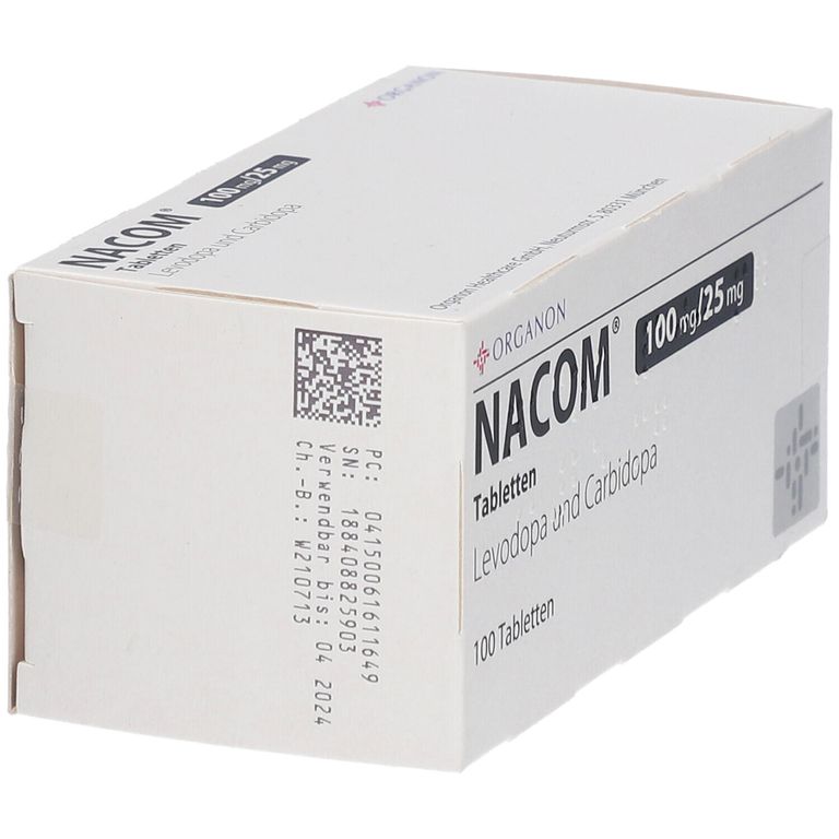 NACOM® 100 mg/25 mg 100 St mit dem E-Rezept kaufen - Shop Apotheke