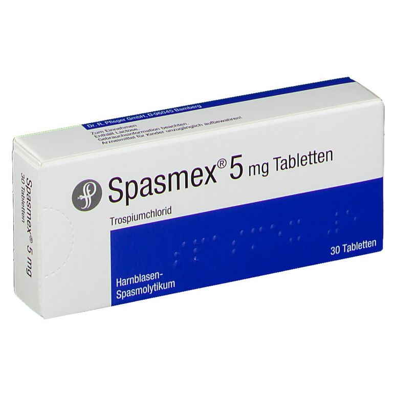 Spasmex® 5 mg 30 St mit dem E-Rezept kaufen - Shop Apotheke