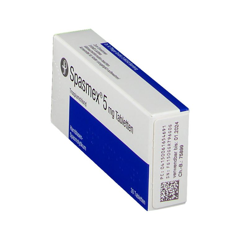 Spasmex® 5 mg 30 St mit dem E-Rezept kaufen - Shop Apotheke