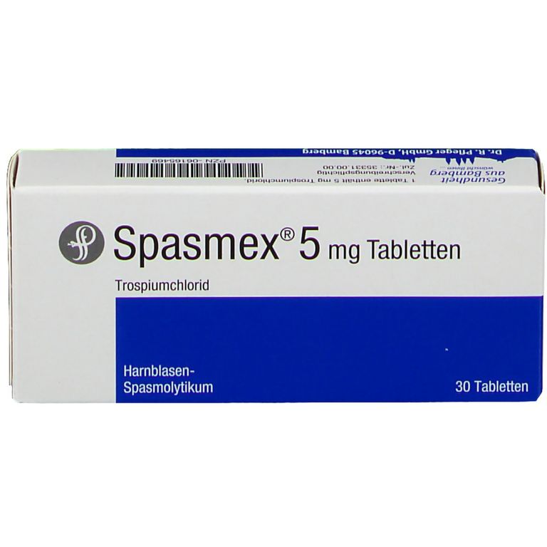 Spasmex® 5 mg 30 St mit dem E-Rezept kaufen - Shop Apotheke