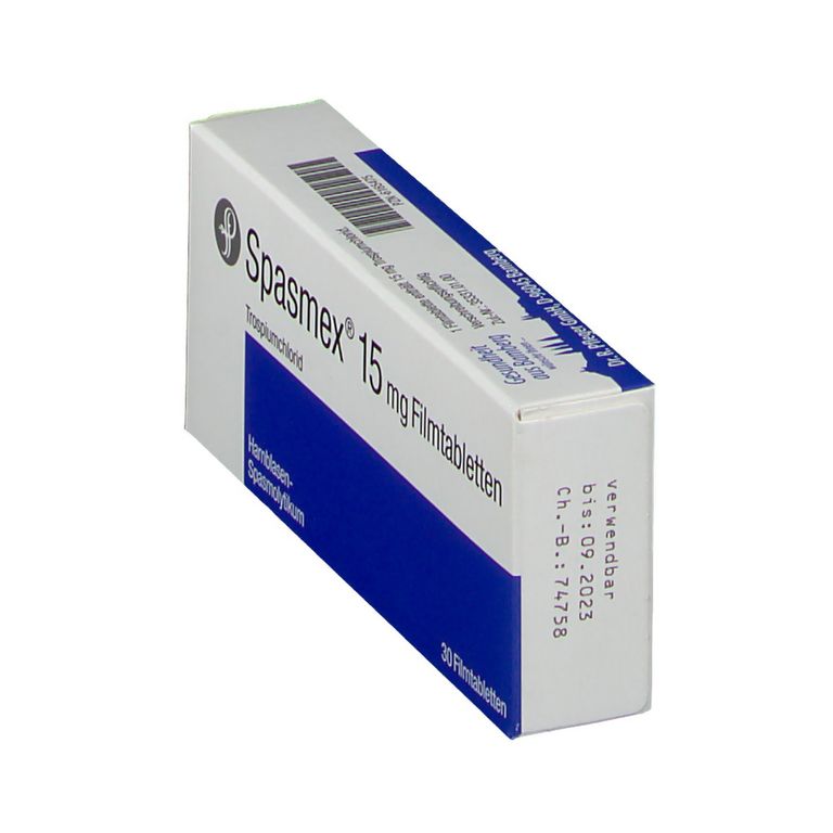 Spasmex® 15 mg 30 St mit dem E-Rezept kaufen - Shop Apotheke