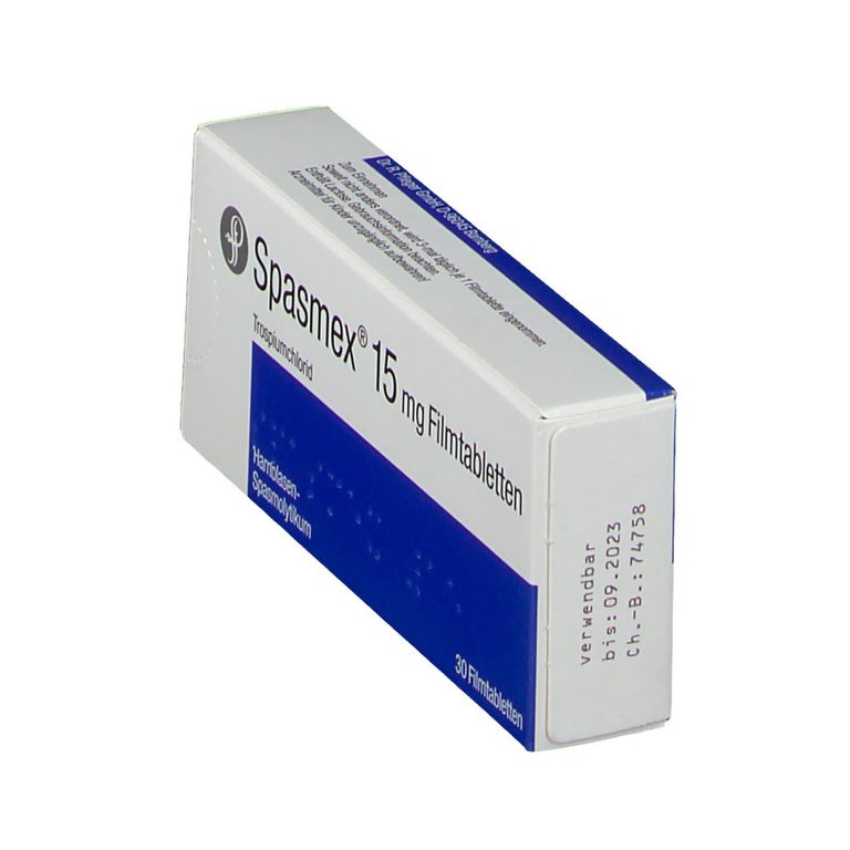 Spasmex® 15 mg 30 St mit dem E-Rezept kaufen - Shop Apotheke