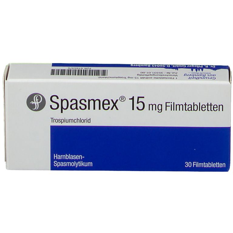 Spasmex® 15 mg 30 St mit dem E-Rezept kaufen - Shop Apotheke