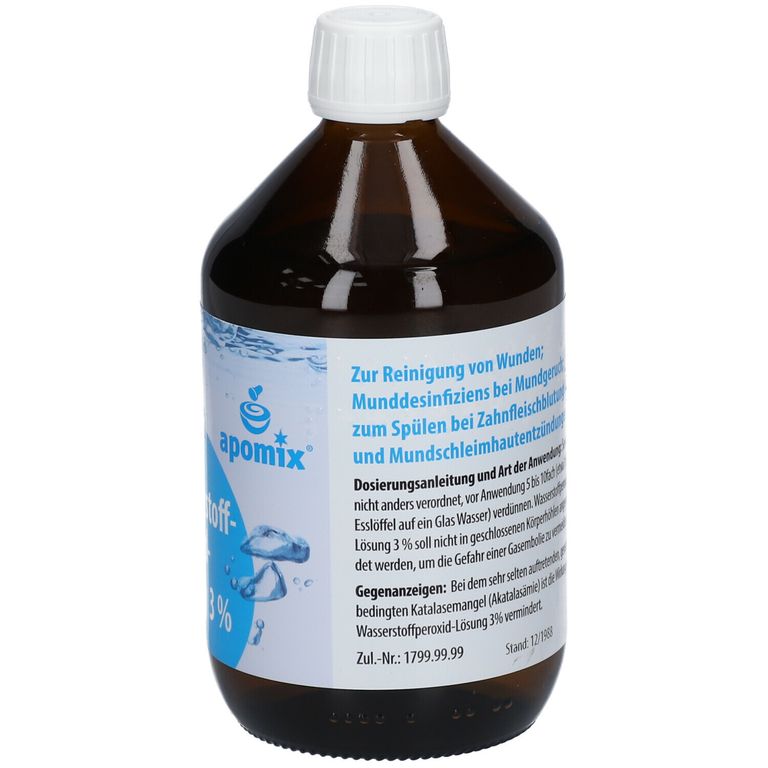 apomix® Wasserstoffperoxid Lösung 3% 500 g - Shop Apotheke