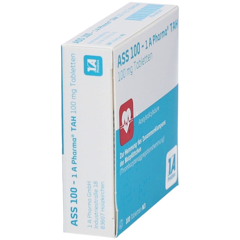 ASS 100 - 1 A Pharma® TAH 100 St - Shop Apotheke