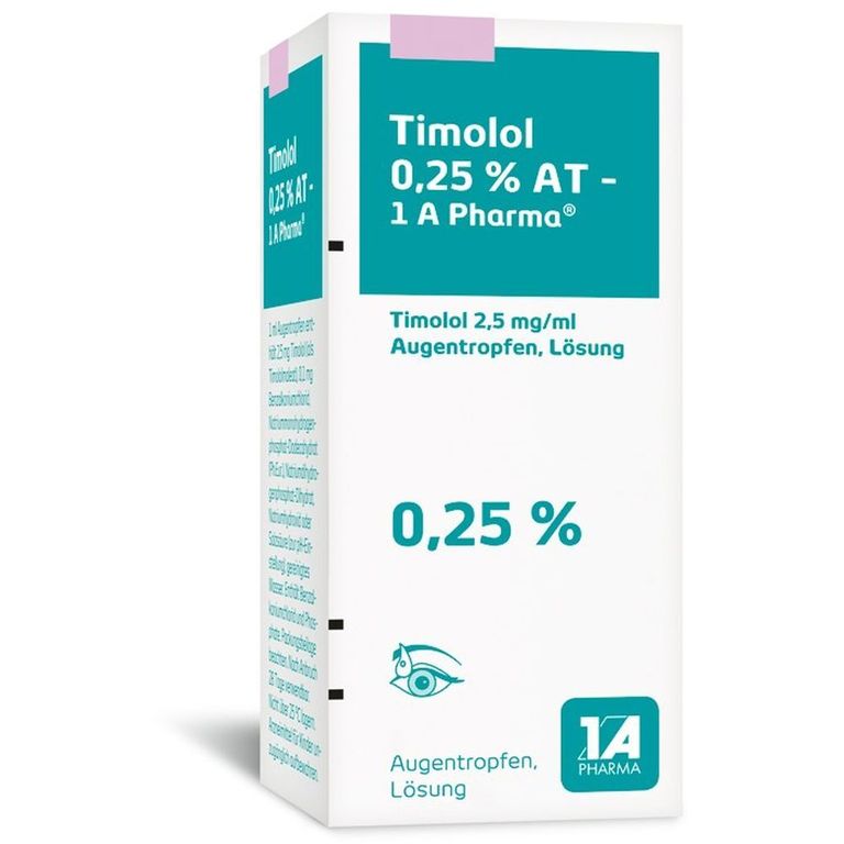 Timolol 0.25% At 1A Pharma® 3x5 ml mit dem E-Rezept kaufen - Shop Apotheke