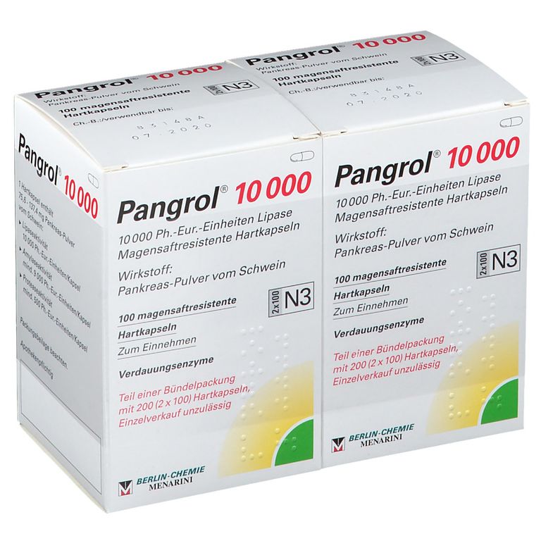 Pangrol® 10000 Kapseln 200 St - Shop Apotheke