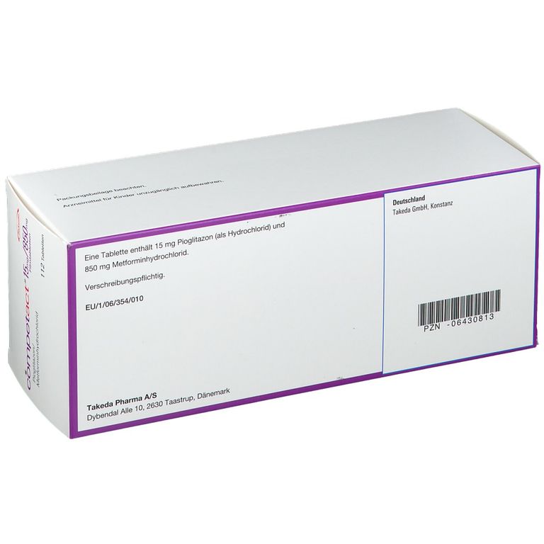competact® 15 mg/850 mg 112 St mit dem E-Rezept kaufen - Shop Apotheke
