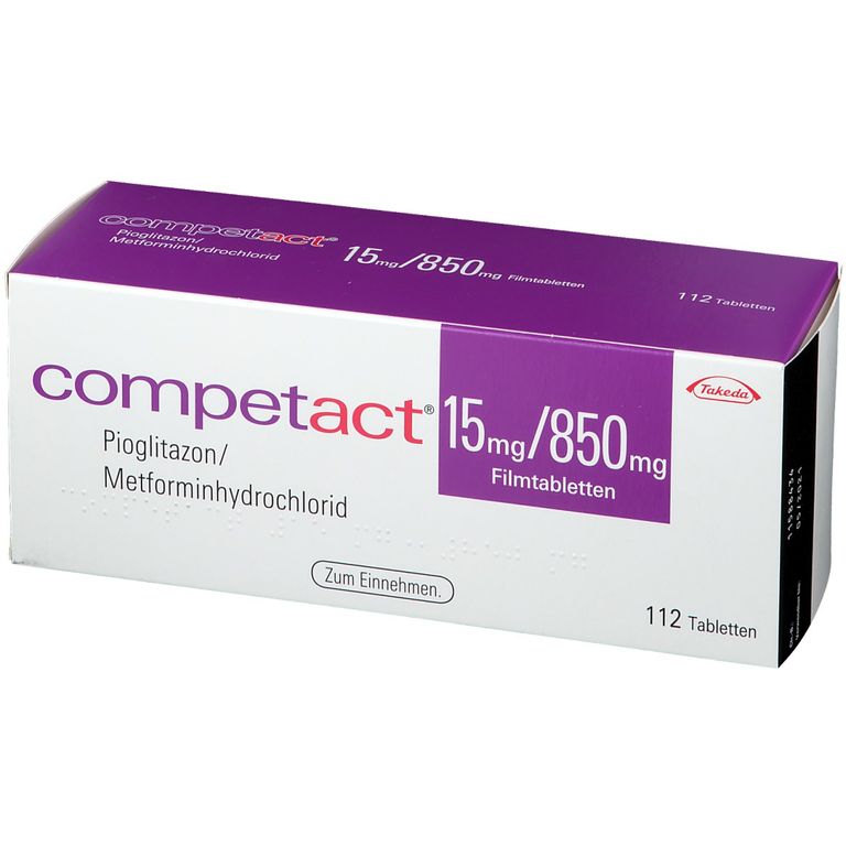 competact® 15 mg/850 mg 112 St mit dem E-Rezept kaufen - Shop Apotheke