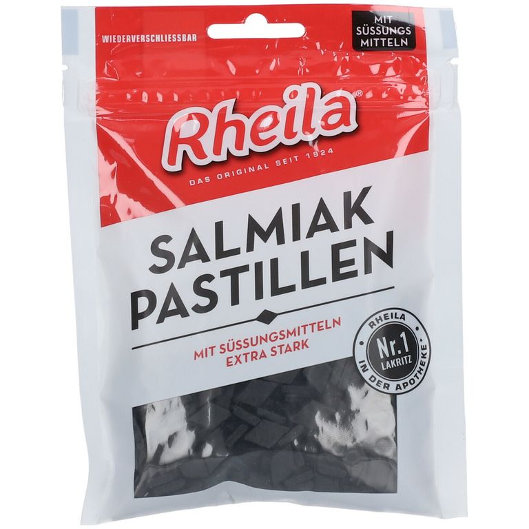 Rheila® Salmiak Pastillen zuckerfrei 90 g - Shop Apotheke