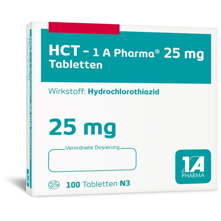 Hct 1A Pharma® 25Mg l 100 St mit dem E-Rezept kaufen - Shop Apotheke