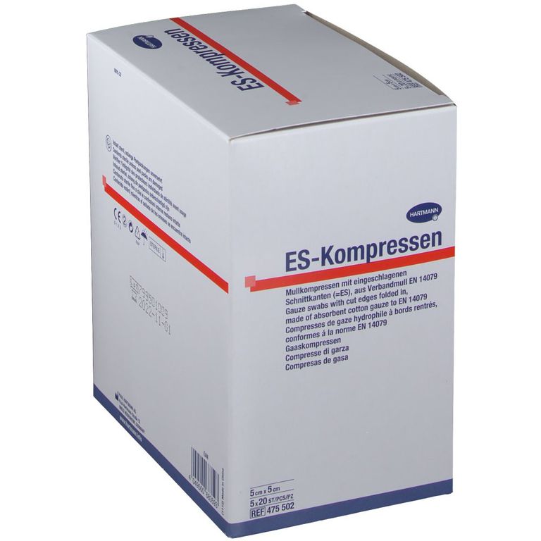 ES-Kompressen 5 x 5 cm steril 5x20 St - Shop Apotheke