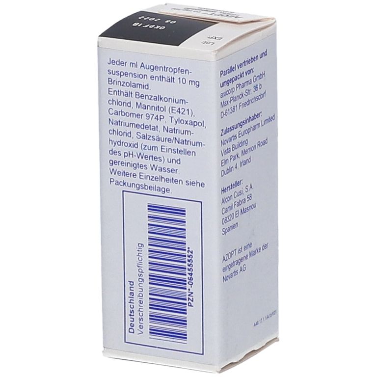 Azopt 10 mg/ml 1x5 ml mit dem E-Rezept kaufen - Shop Apotheke