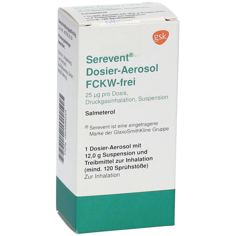 Serevent® 25 µg Dosier-Aerosol 1 St mit dem E-Rezept kaufen - Shop Apotheke