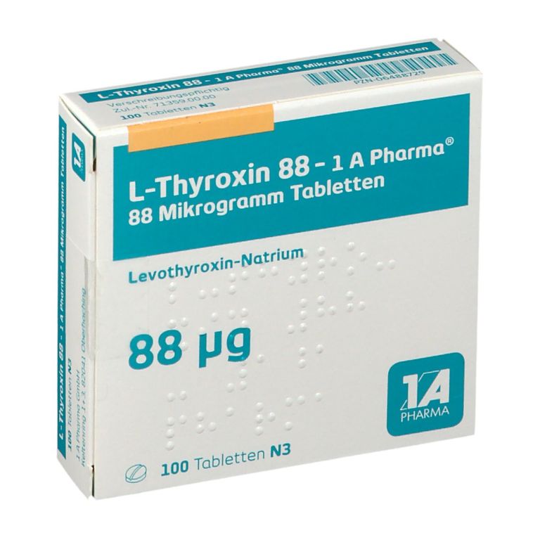 L Thyroxin 88 1A Pharma® 100 St mit dem E-Rezept kaufen - Shop Apotheke