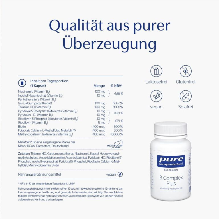 Pure Encapsulations® B-Complex Plus 60 St - Shop Apotheke