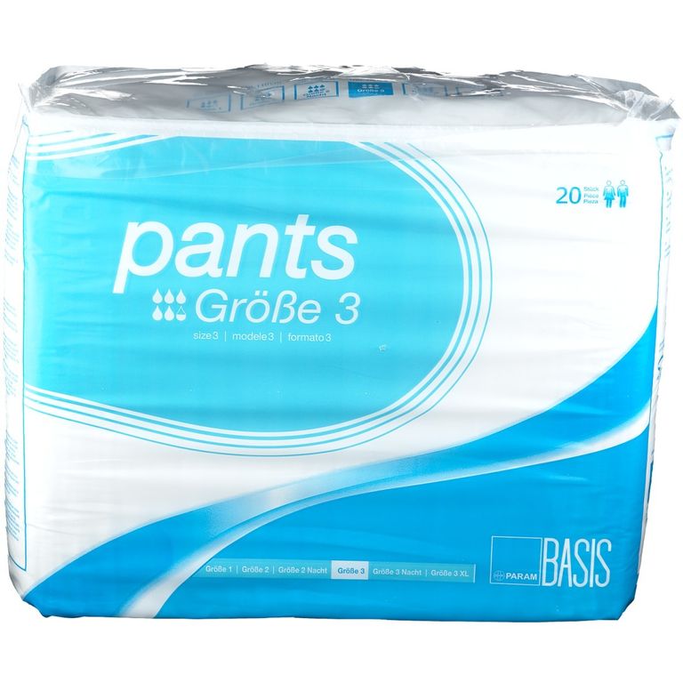 PARAM Pants Basis Größe 3 Tag 20 St - Shop Apotheke