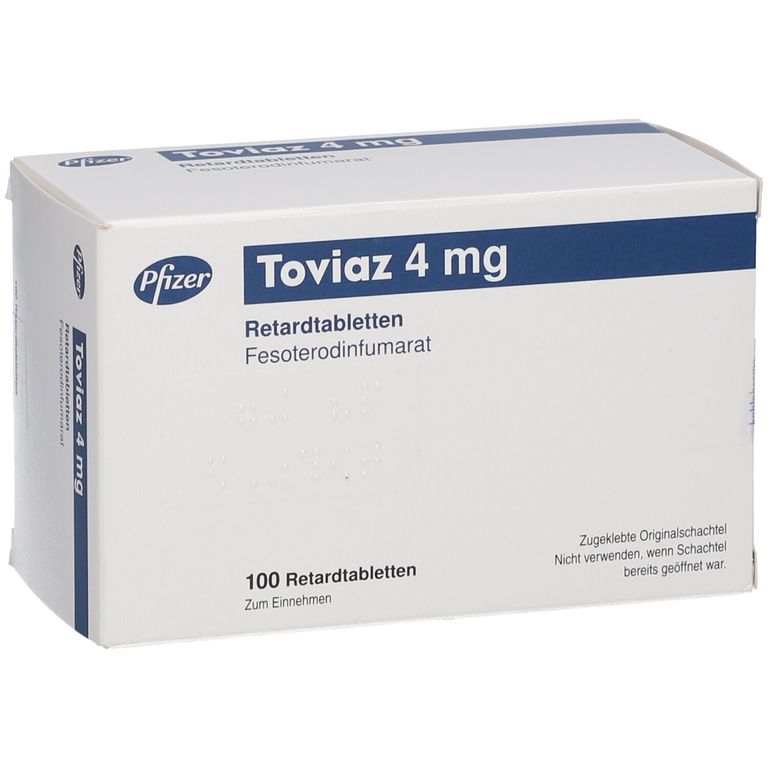 Toviaz 4 mg Retard 100 St mit dem E-Rezept kaufen - Shop Apotheke
