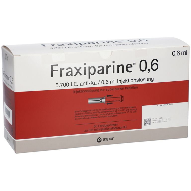 Fraxiparine® 0,6 50x0,6 ml mit dem E-Rezept kaufen - Shop Apotheke