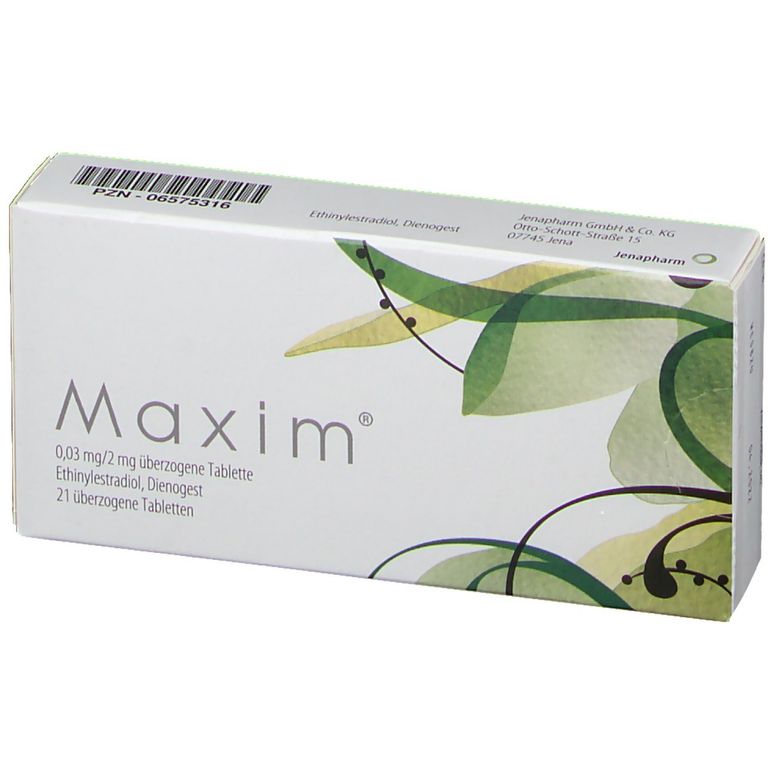 Maxim® 0,030 mg/2 mg 21 St mit dem E-Rezept kaufen - Shop Apotheke