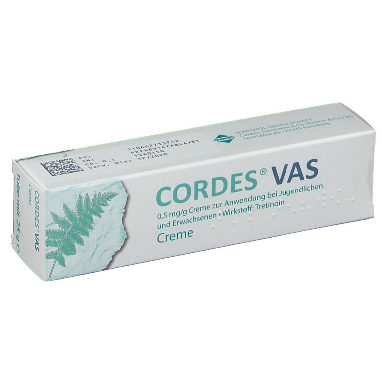 CORDES® VAS Creme 25 g mit dem E-Rezept kaufen - Shop Apotheke