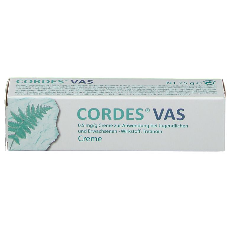CORDES® VAS Creme 25 g mit dem E-Rezept kaufen - Shop Apotheke
