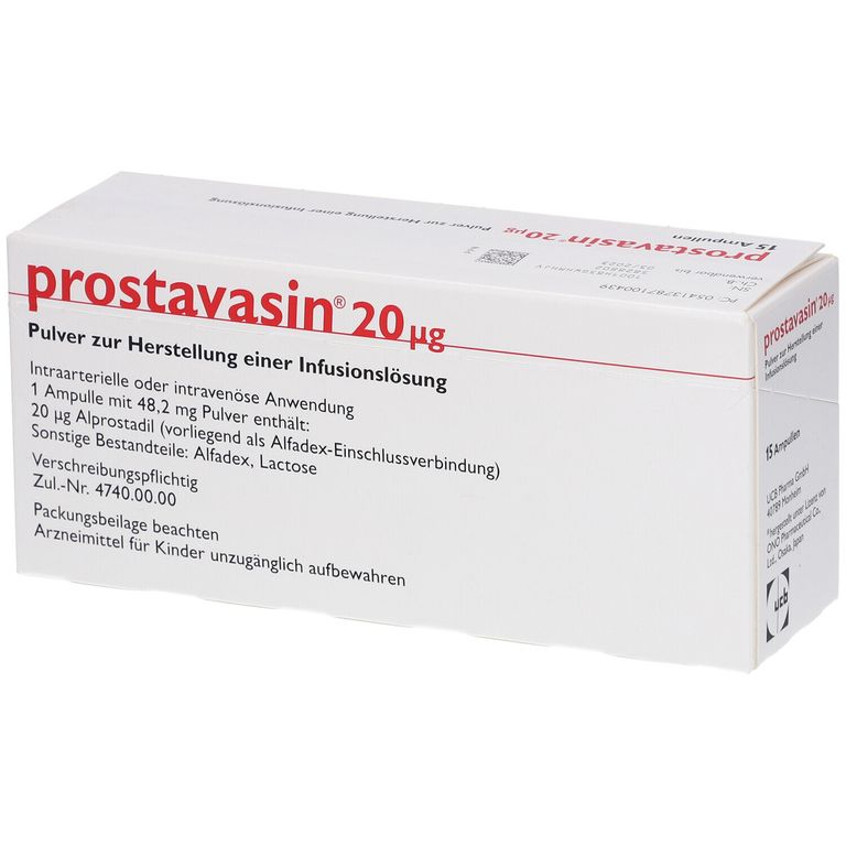 Prostavasin 20 ug Tr.-Amp. 15 St mit dem E-Rezept kaufen - Shop Apotheke