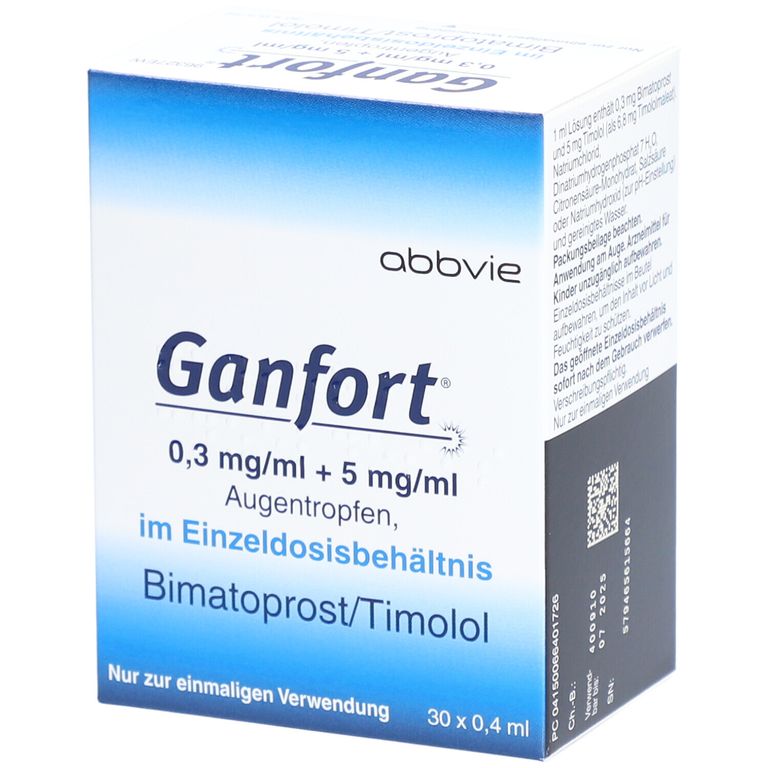 Ganfort® 0.3Mg/Ml+5Mg/Ml Ed 30x0,4 ml mit dem E-Rezept kaufen - Shop ...