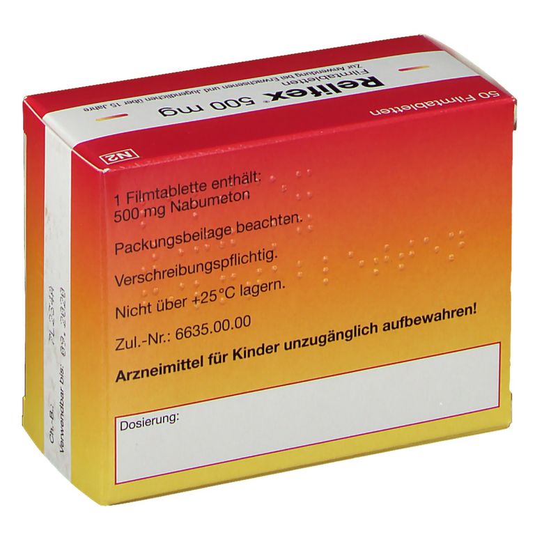 Relifex® 500 mg 50 St mit dem E-Rezept kaufen - Shop Apotheke