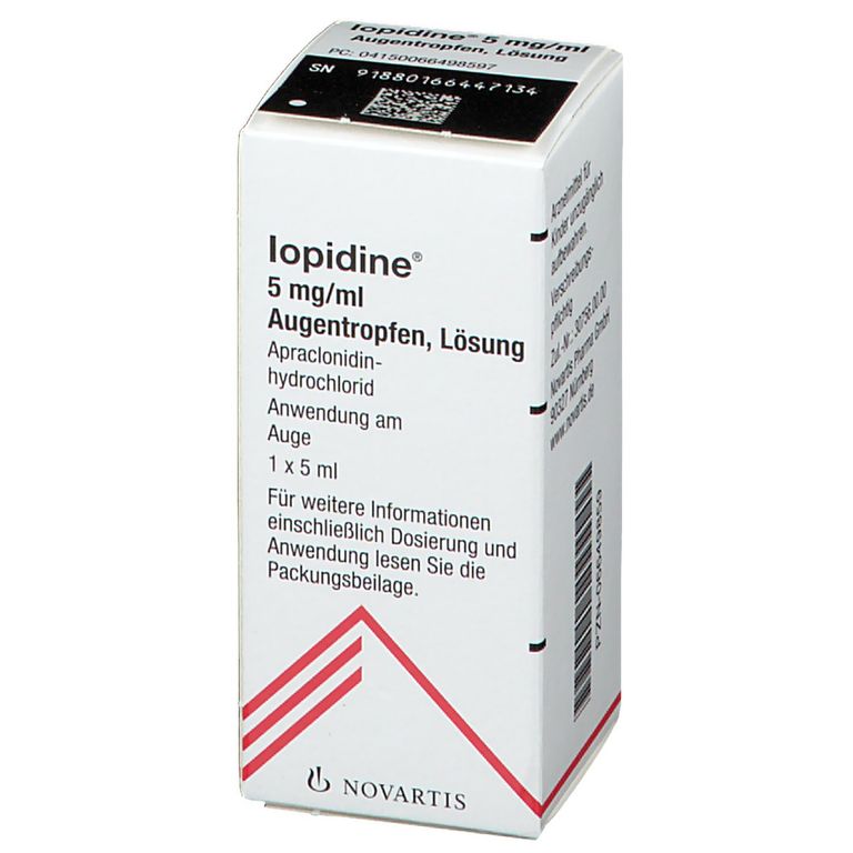 Iopidine® 5 mg/ml 5 ml mit dem E-Rezept kaufen - Shop Apotheke
