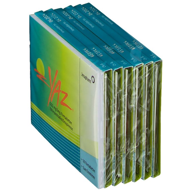 YAZ® 0,02 mg/3 mg 6x28 St mit dem E-Rezept kaufen - Shop Apotheke