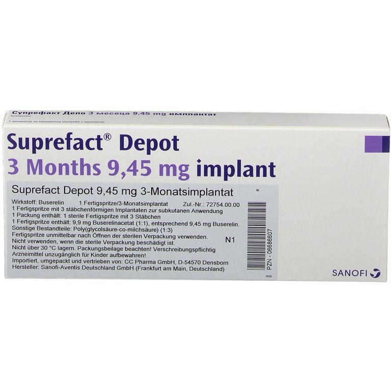 Suprefact® Depot 9,45 mg 3-Monatsimplantat 1 St mit dem E-Rezept kaufen - Shop Apotheke