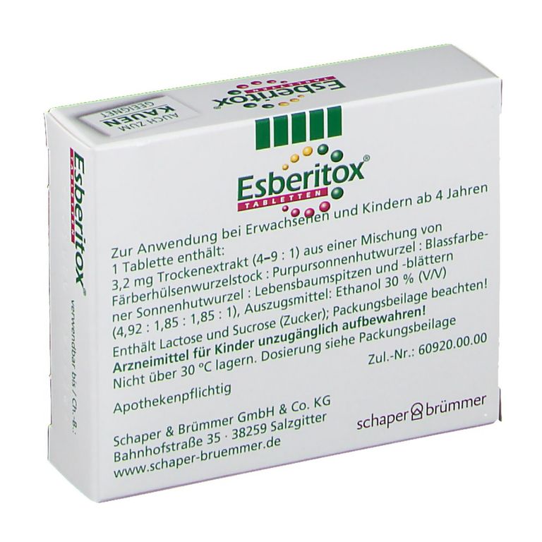 Esberitox® Tabletten 60 St - Shop Apotheke