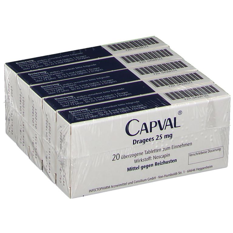 Capval® überzogene Tabletten 5x20 St mit dem E-Rezept kaufen - Shop ...