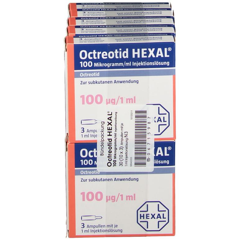 Octreotid HEXAL® 100 µg/ml 6x5 St mit dem E-Rezept kaufen - Shop Apotheke