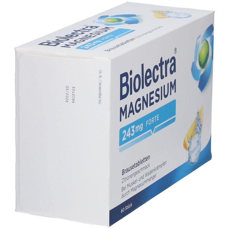 Biolectra® Magnesium 243 mg forte Brausetabletten Zitrone - Jetzt 10% ...