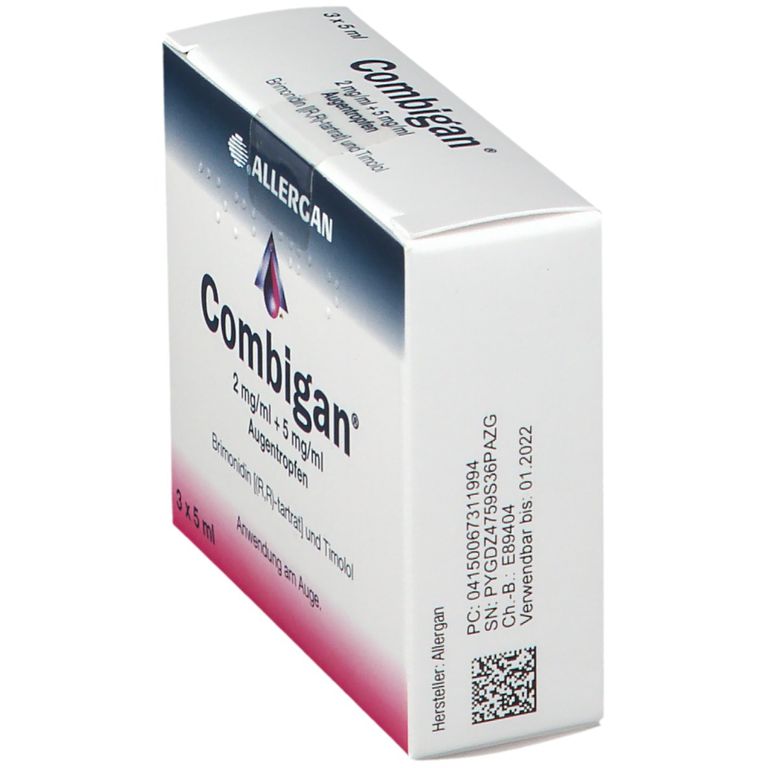 Combigan 2 mg/ml + 5 mg/ml 3x5 ml mit dem E-Rezept kaufen - Shop Apotheke