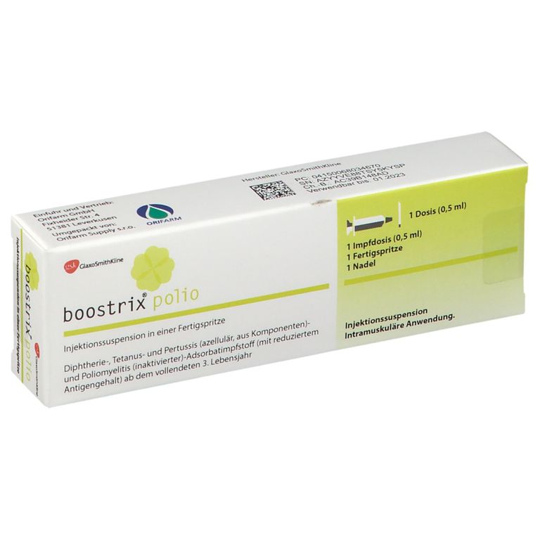 Boostrix Polio 1x0,5 ml mit dem E-Rezept kaufen - Shop Apotheke