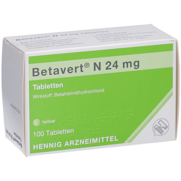 Betavert® N 24 mg 100 St mit dem E-Rezept kaufen - Shop Apotheke
