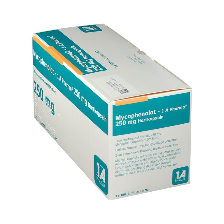 Mycophenolat 1A 250Mg 300 St mit dem E-Rezept kaufen - Shop Apotheke
